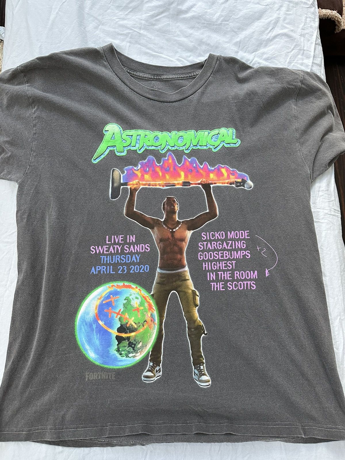 Travis Scott Travis Scott x Fortnite Back Bling T | Grailed