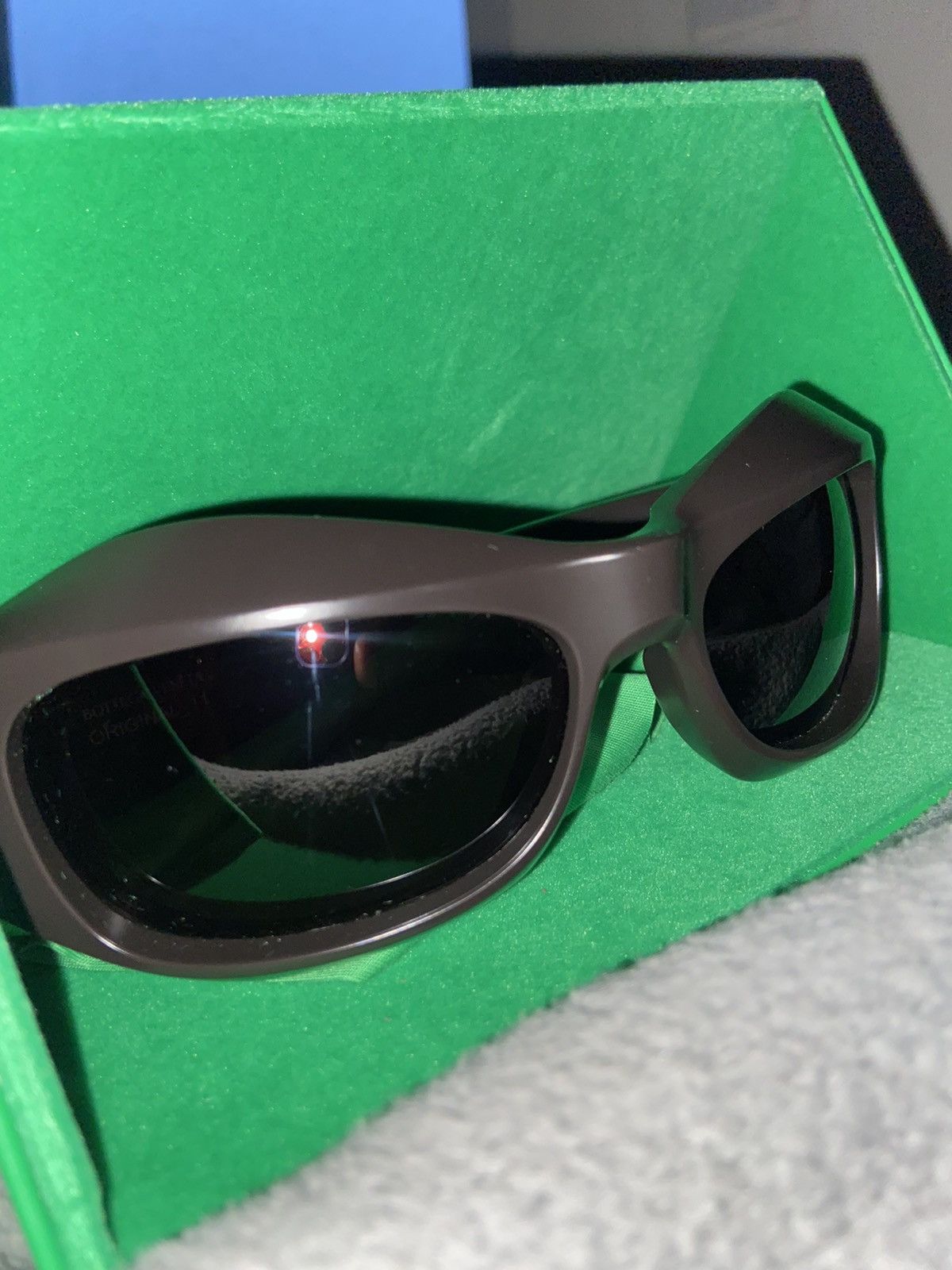 Bottega Veneta Cyclone cyclops original 11 brown sunglasses | Grailed