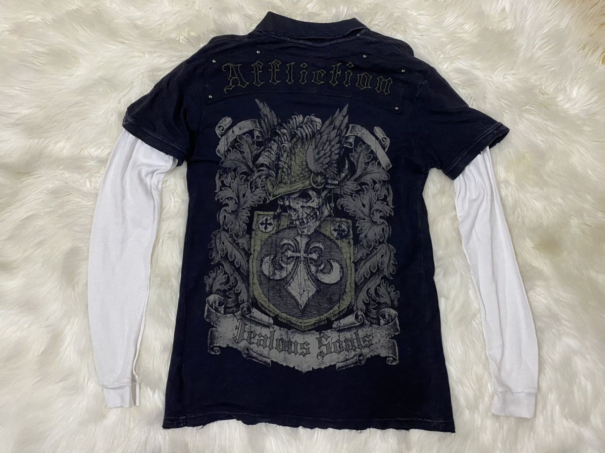 Affliction Affliction Tshirt Jealous Souls Distressed Tee Nice Design ...