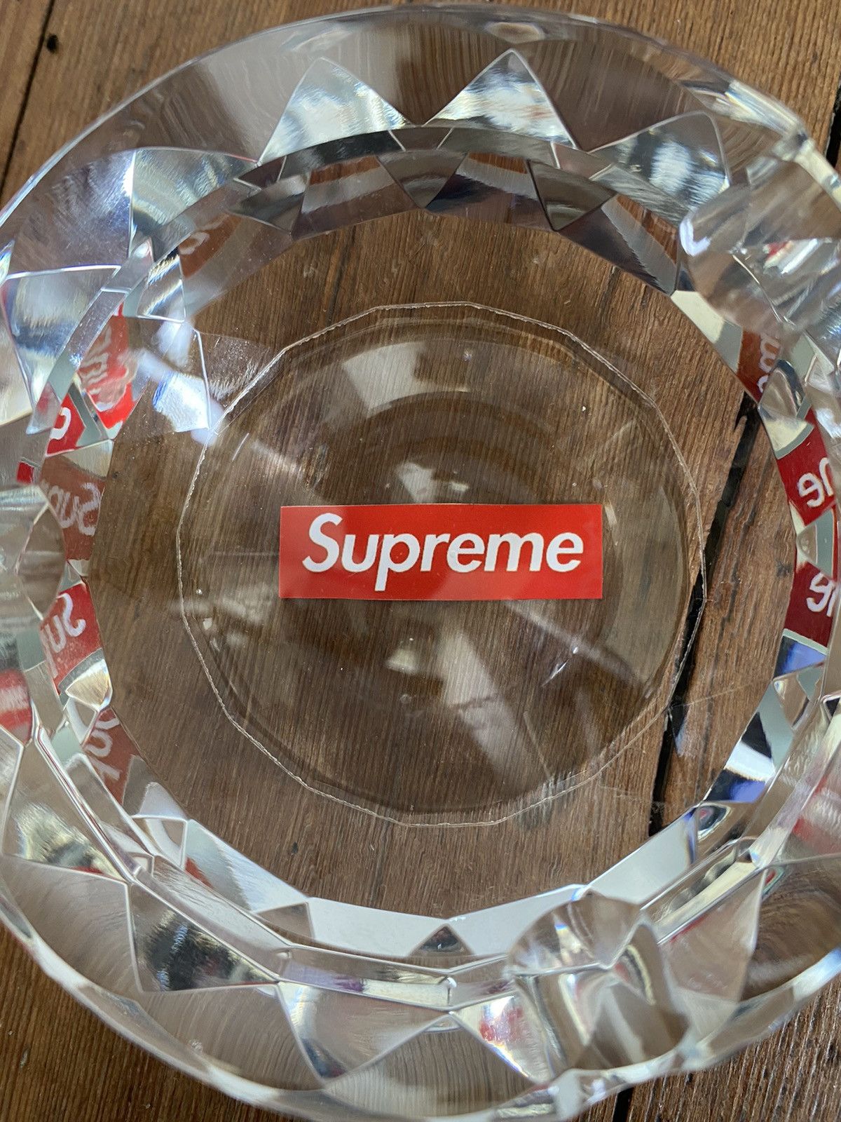 Supreme supreme diamond cut glass ashtray | Grailed