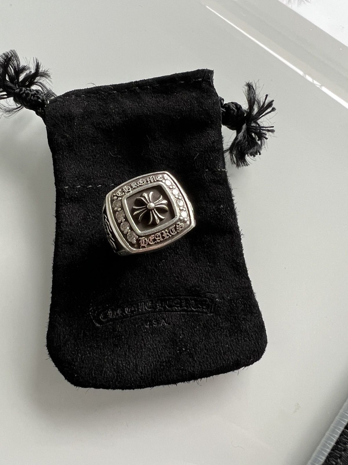 Chrome Hearts Chrome Hearts Championship Ring W/ Diamond Setting | Grailed