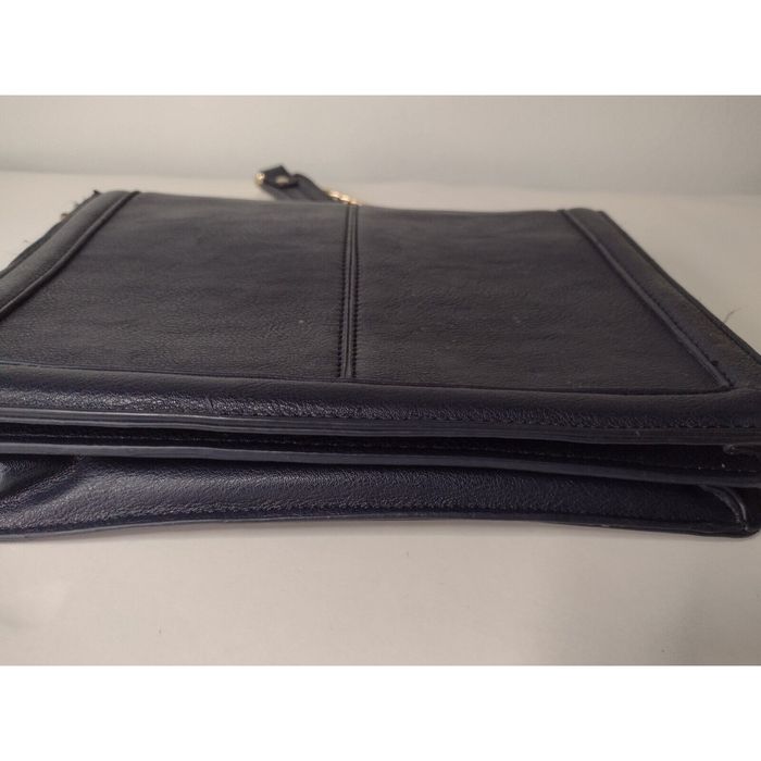 Bcbg Maxazria BCBG Paris Faux Pebbled Leather Navy Should Purse Gold ...