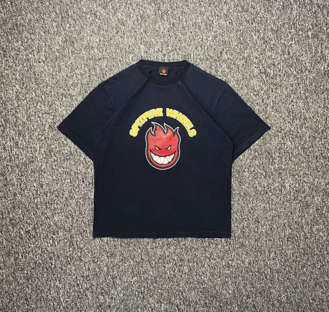 Spitfire × Streetwear × Vintage Vintage Spitfire Wheels Flame Logo 90s ...