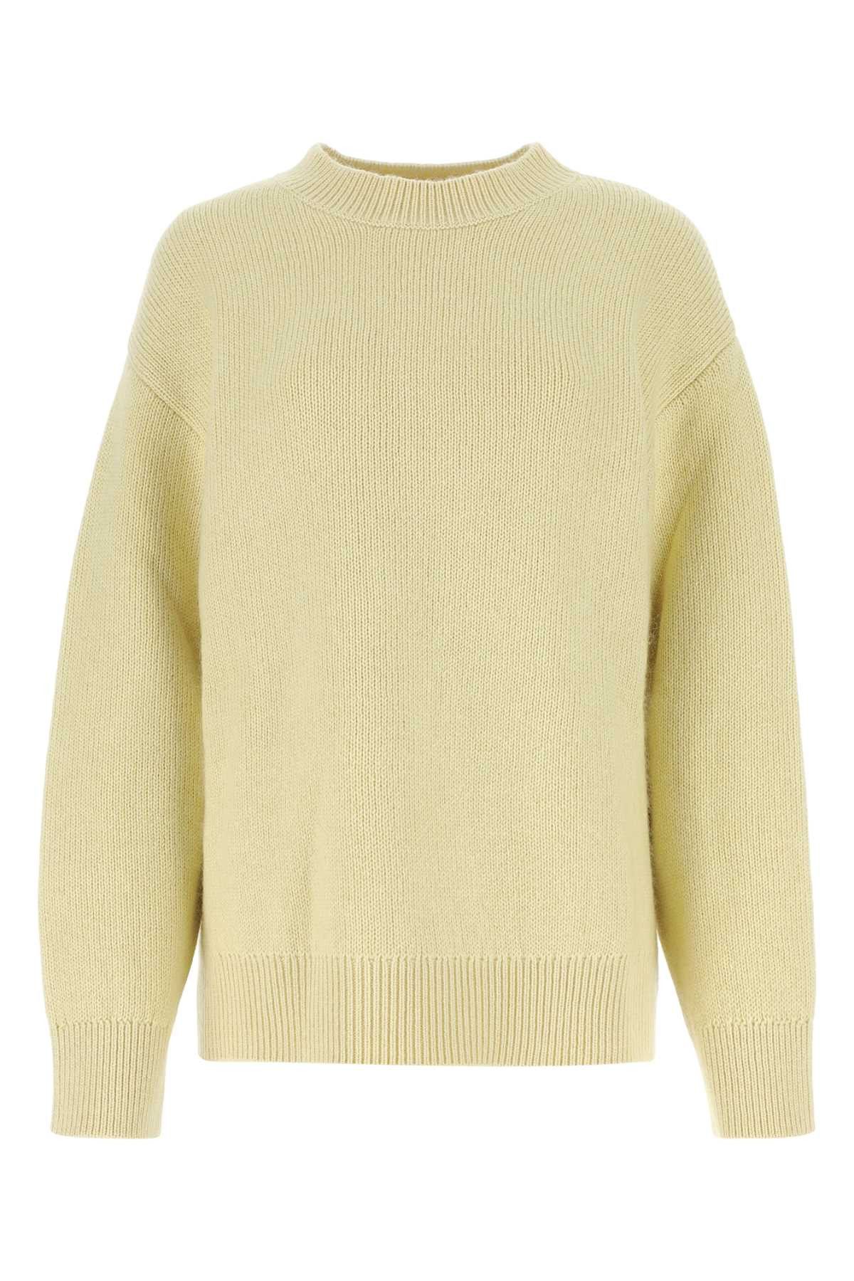 Jil Sander Pastel Yellow Cashmere Blend Sweater | Grailed