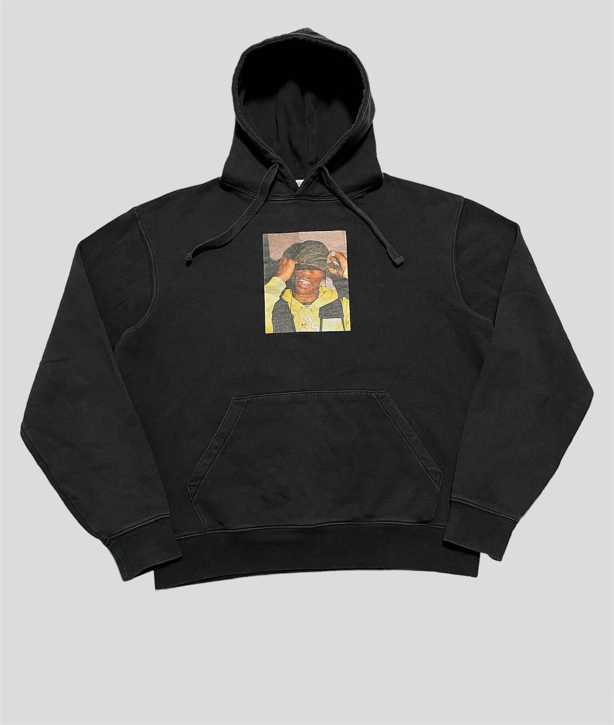 Vintage Vintage Travis Scott Faded Black Hoodie Russel 90s | Grailed