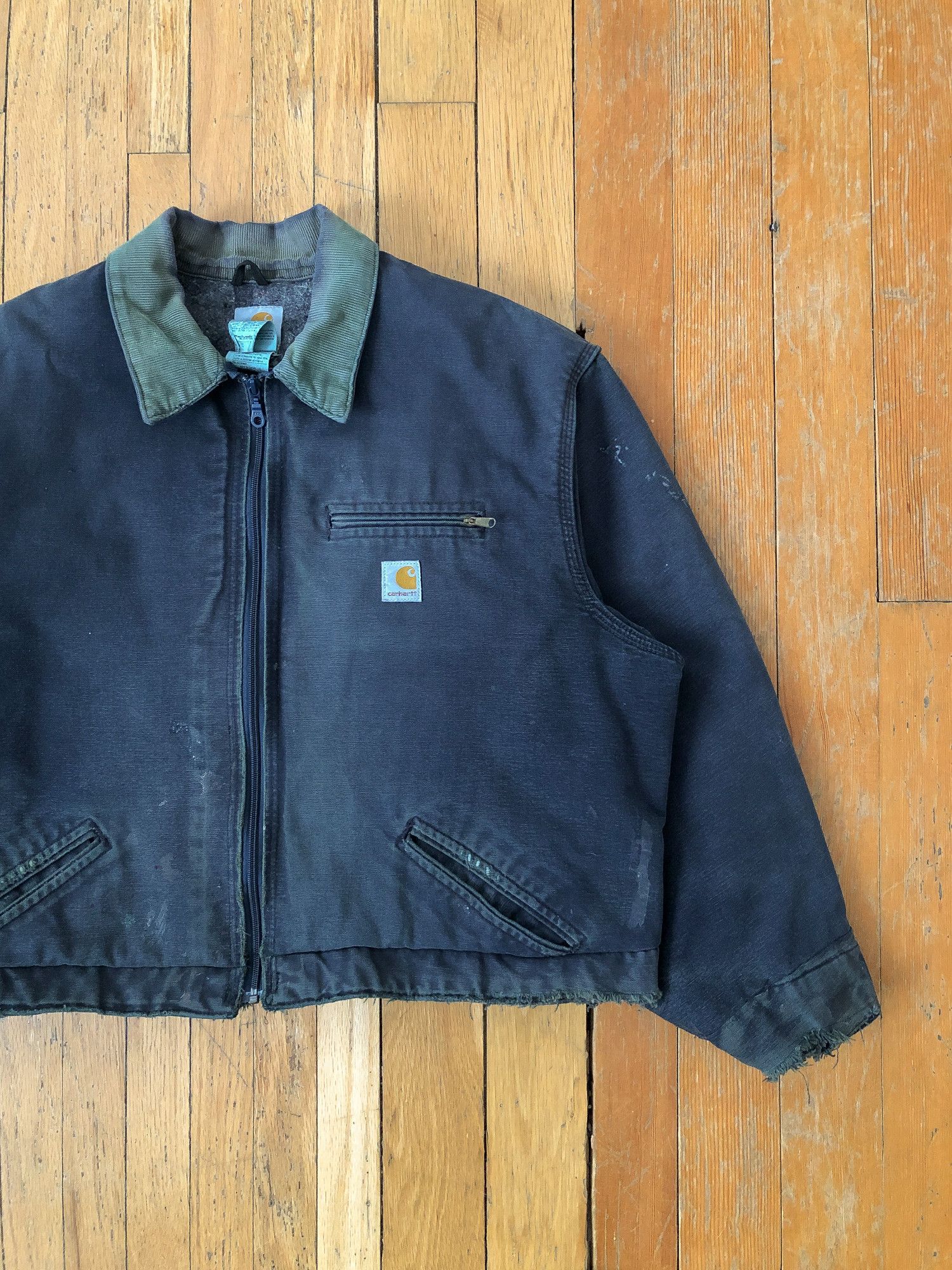 Carhartt × Made In Usa × Vintage 90s Carhartt Boxy Cropped Acid Wash ...