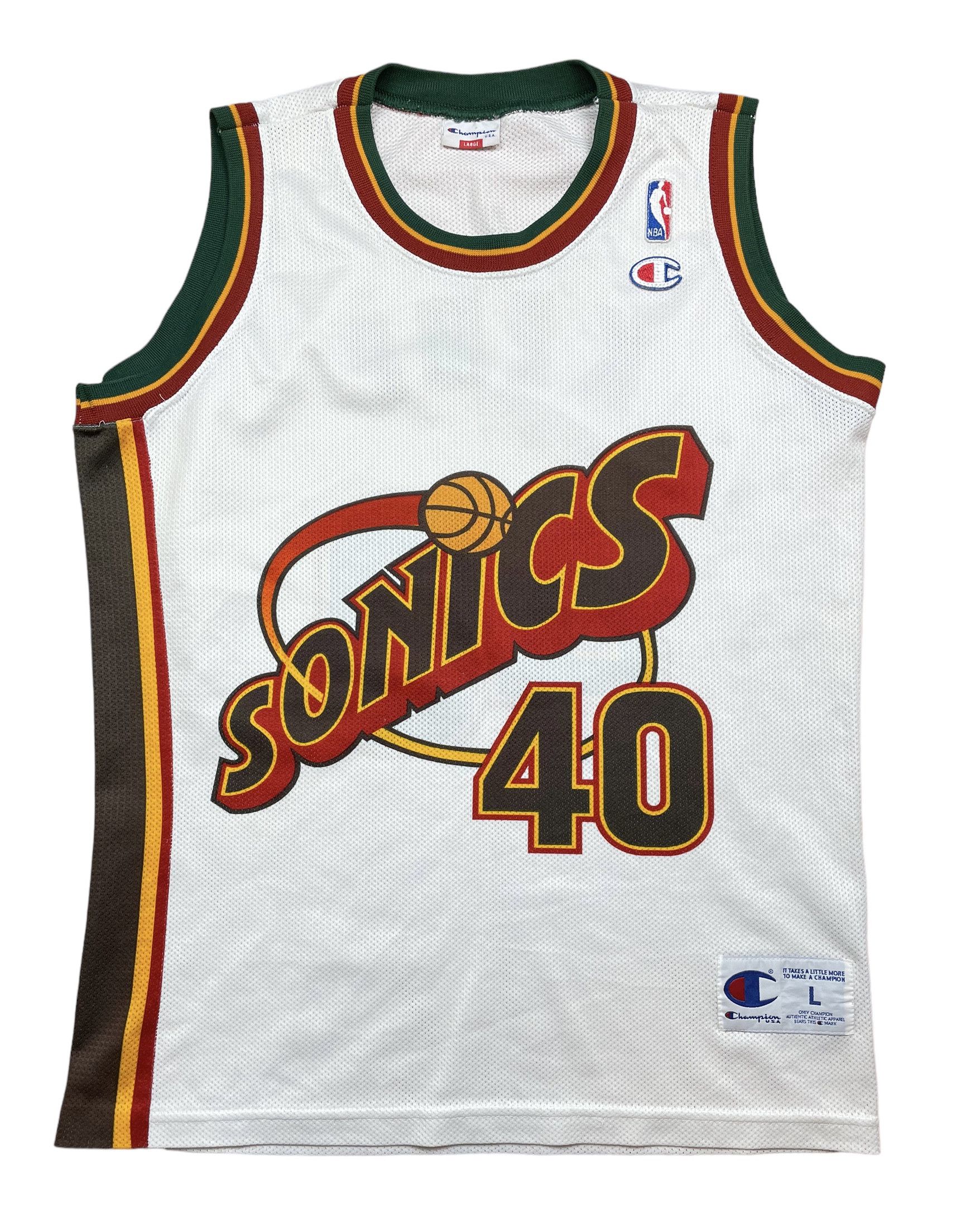 Champion × NBA × Vintage Vintage Shawn Kemp Champion Seattle Sonics ...
