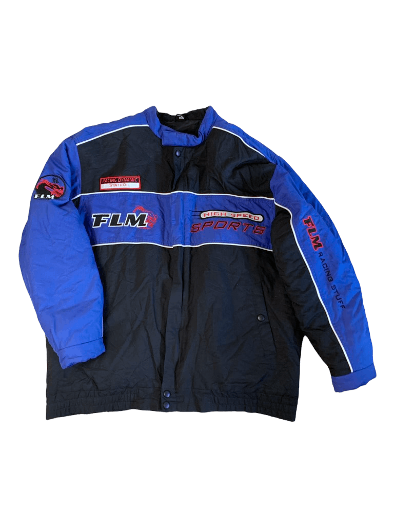 Racing × Vintage Vintage FLM Blue Racing Jacket Big Pockets | Grailed