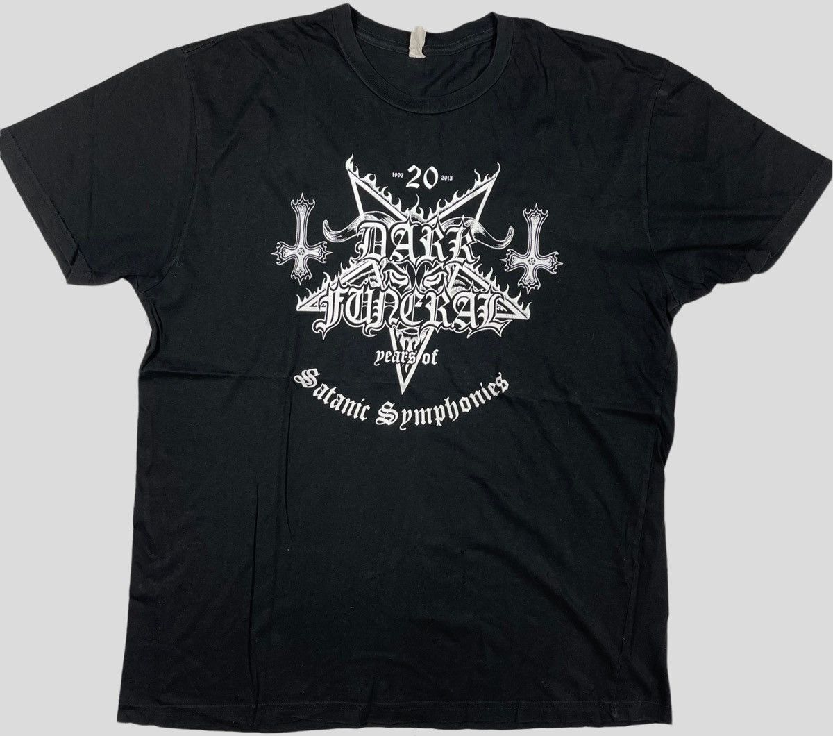 Band Tees Dark Funeral 20 Years Of Satanic Symphonies 1993-2013 Shirt ...