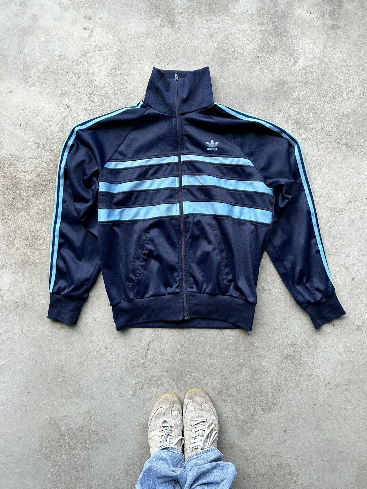 Adidas Vintage 70s Adidas Track Top Zip Rare Casual | Grailed