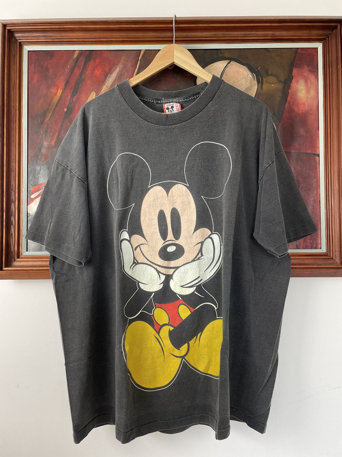 Vintage Vintage 90s Mickey Mouse Oversize Washed Faded Disney Tee | Grailed