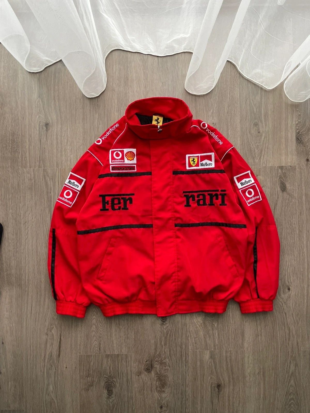 Ferrari × Racing × Vintage Vintage Ferrari Racing Jacket Red Formula ...