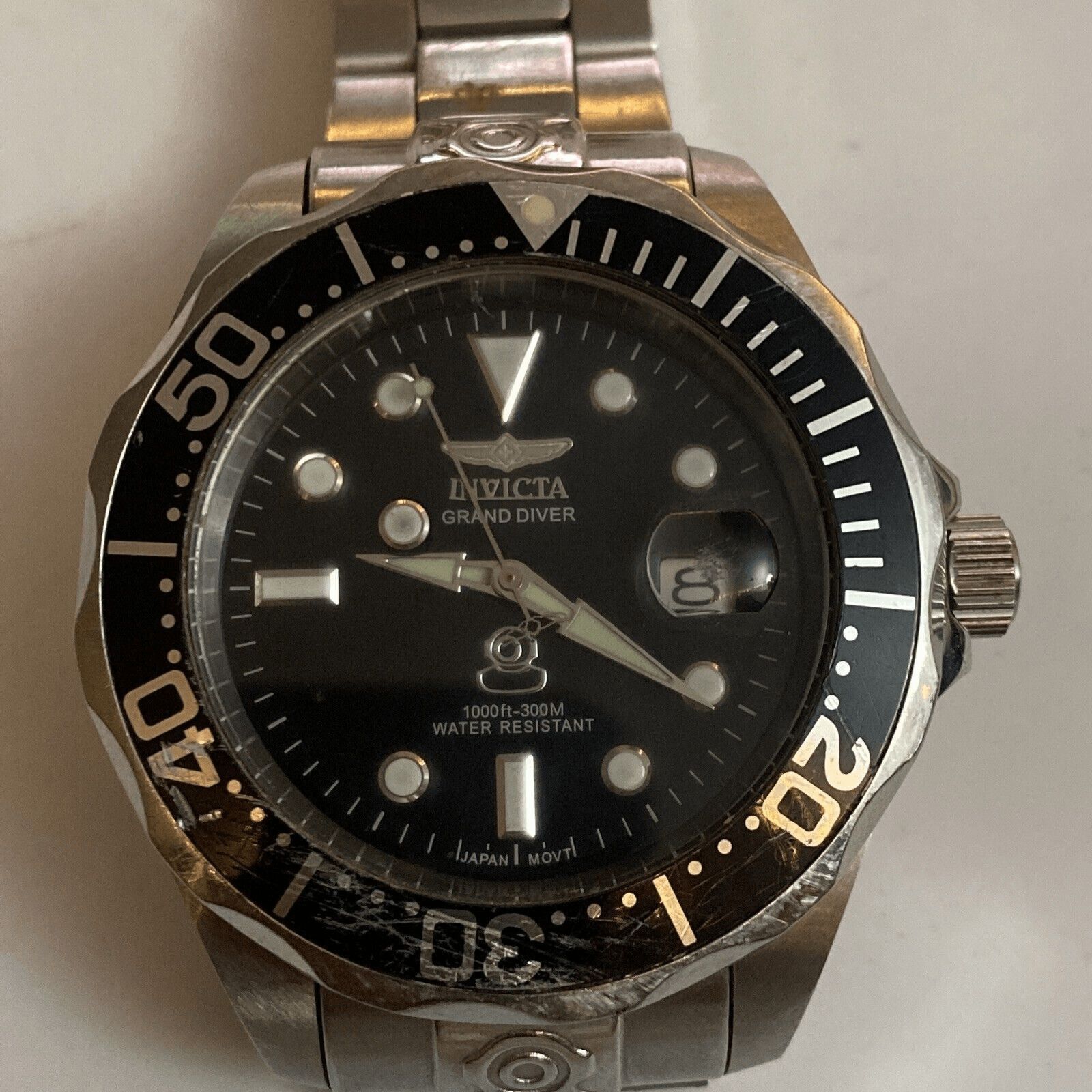 Invicta Invicta Grand Diver BlackDial/Bezel Mens Automatic Watch 300 ...