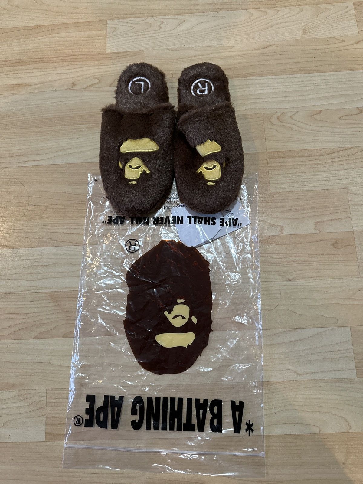 Bape Ape head slipper | Grailed