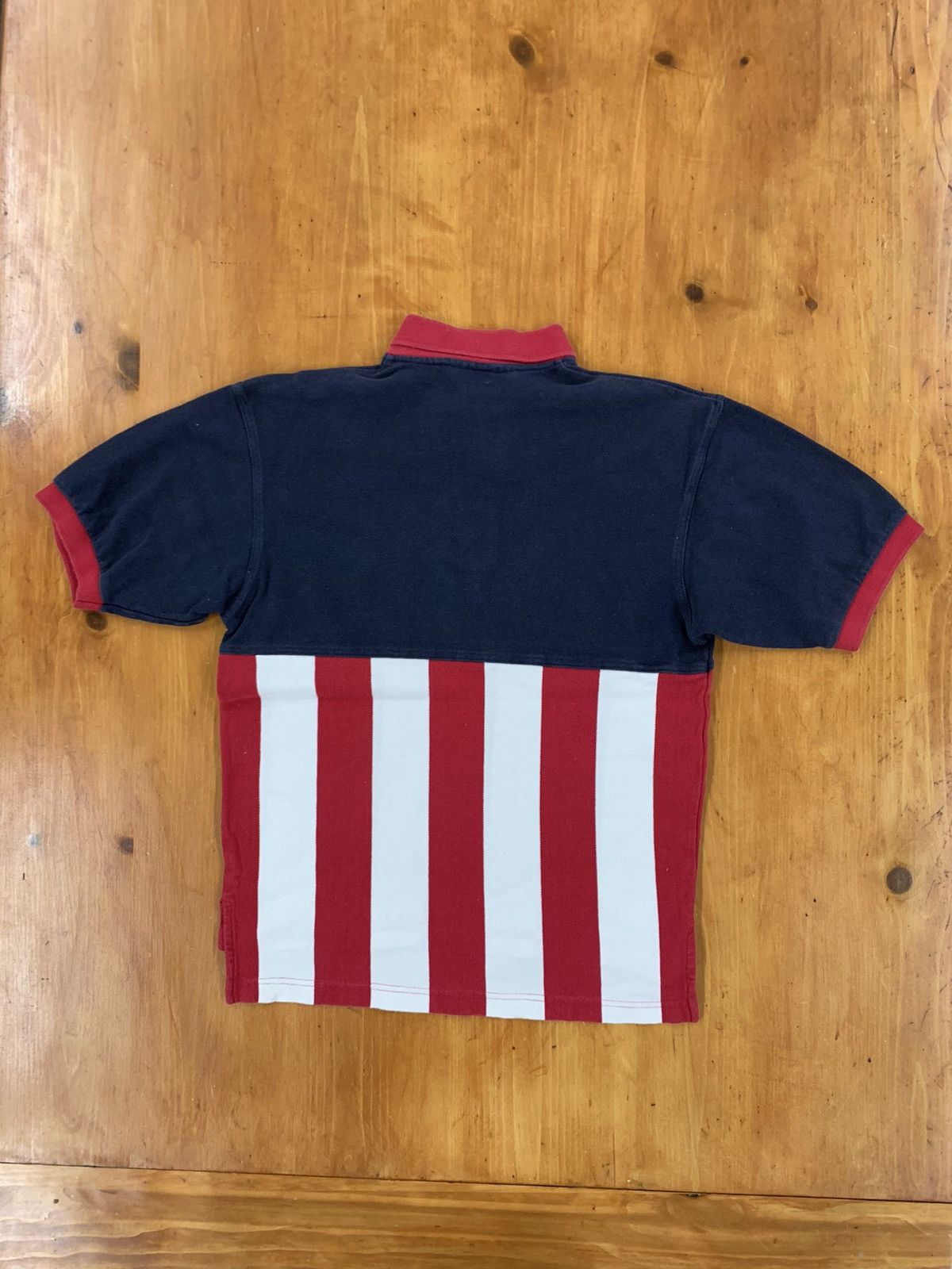 Champion × Vintage Vintage Champion Red White Blue Stripes Chest Hit ...