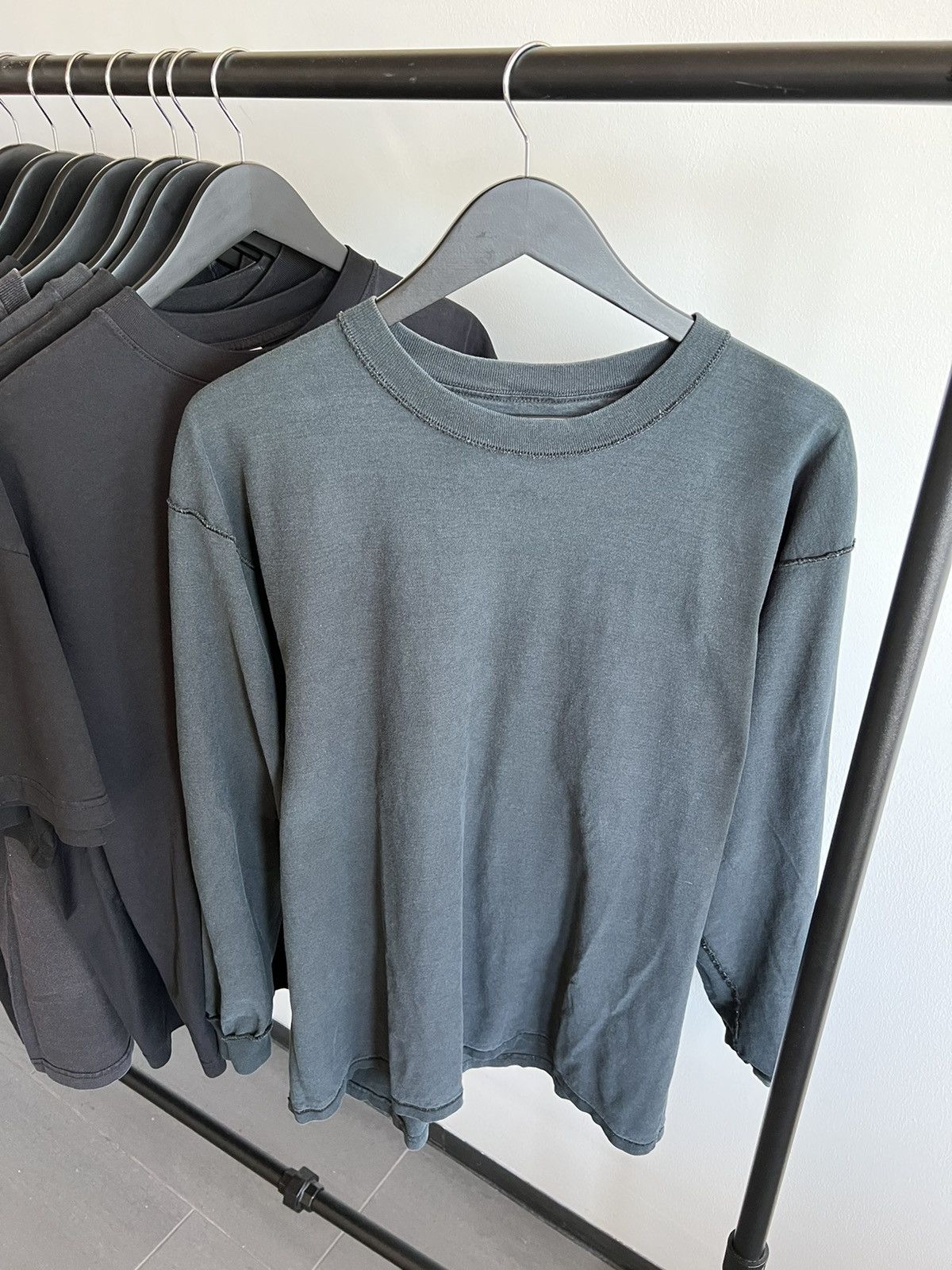 Vintage Vintage Thrashed Inside Out Blank Black Tee | Grailed