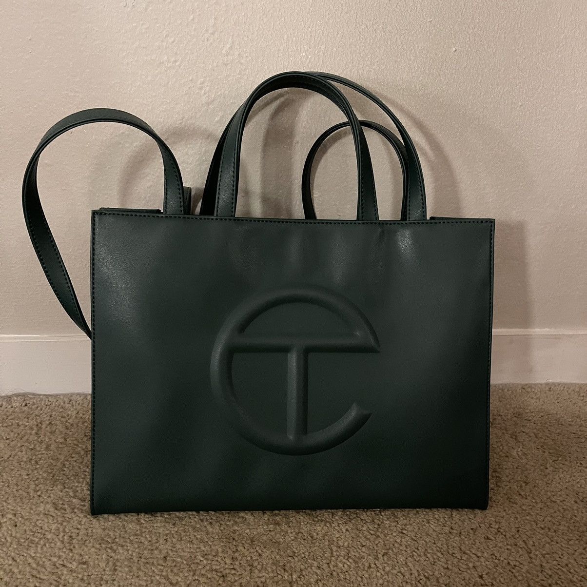 Telfar Telfar - Medium shopping bag "dark olive green" | Grailed