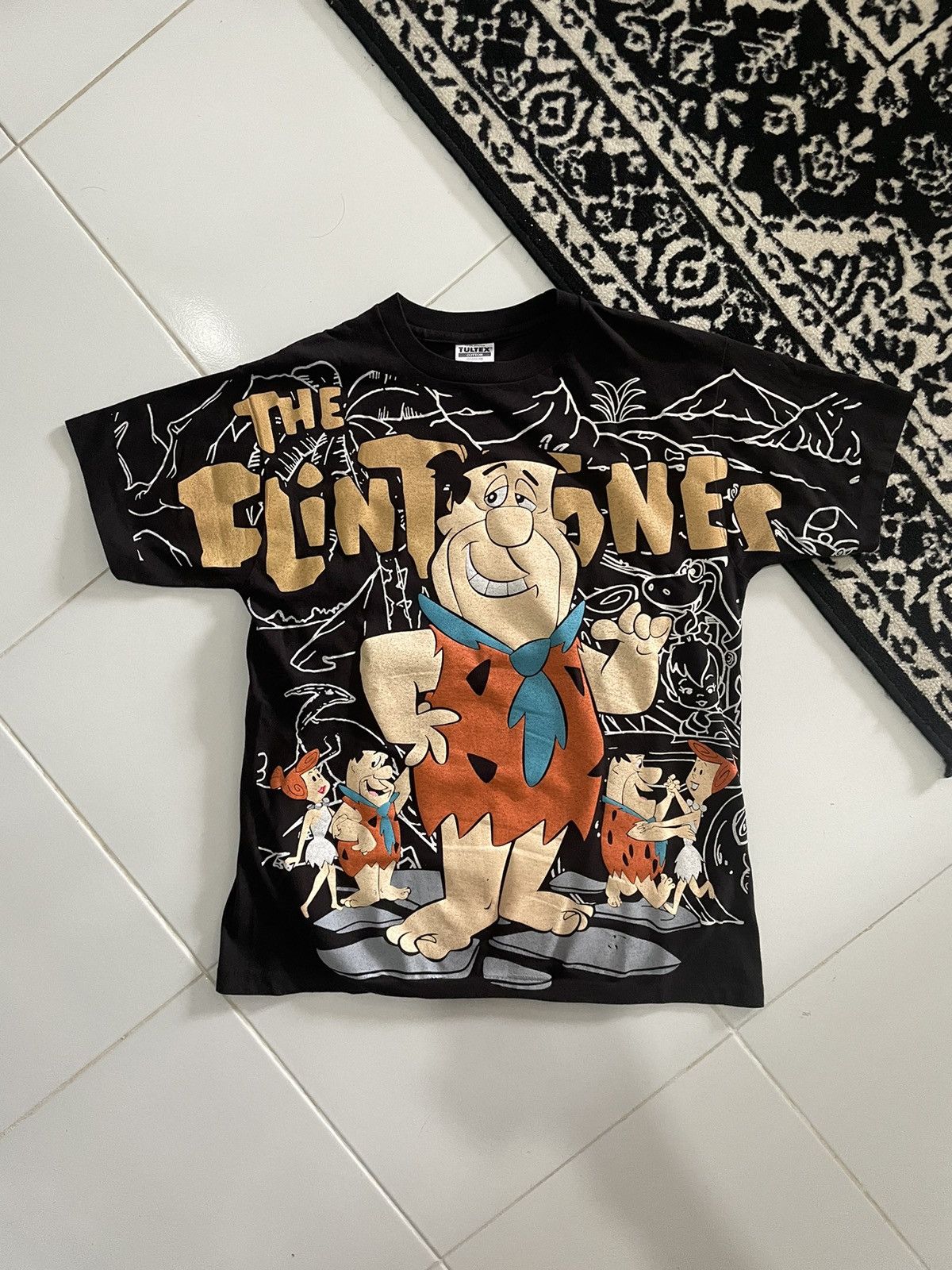 Cartoon Network × Movie × Vintage The Flintstones All Overprint Bootleg ...
