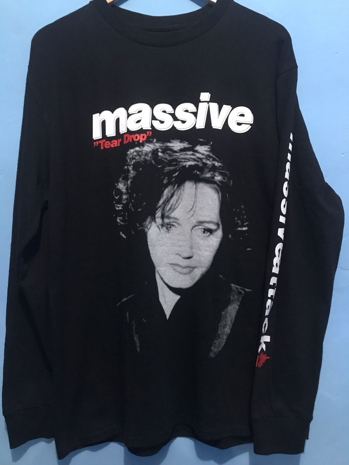 Rare Massive Attack Tear Drop Long Sleeve Bootleg | Grailed
