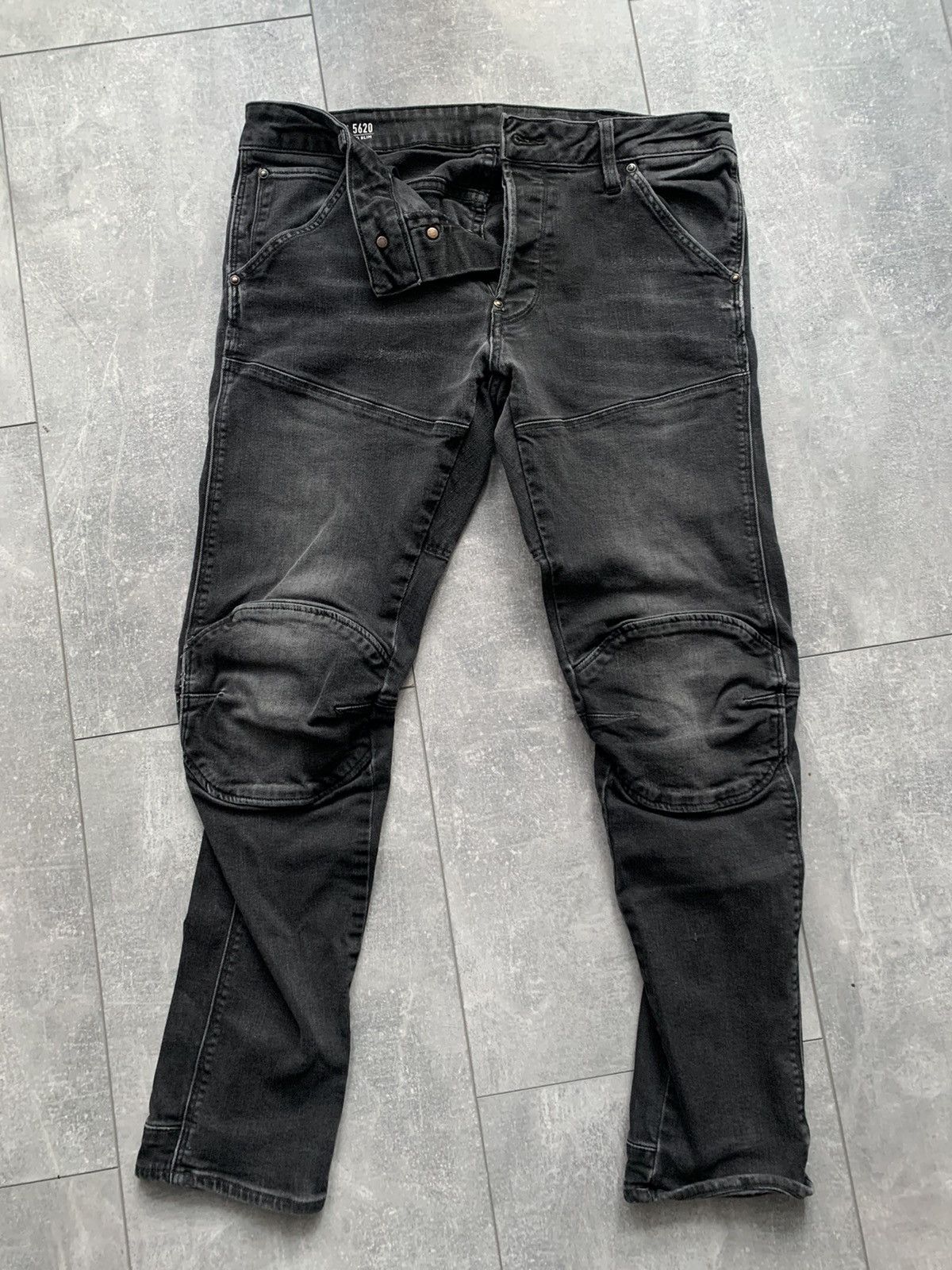 G Star Raw × Gstar G star Raw biker knee denim skinny jeans 3D Playboi ...