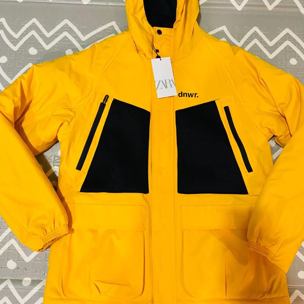Zara Rare Sample Zara yellow dnwr tactical down snow jacket coat | Grailed