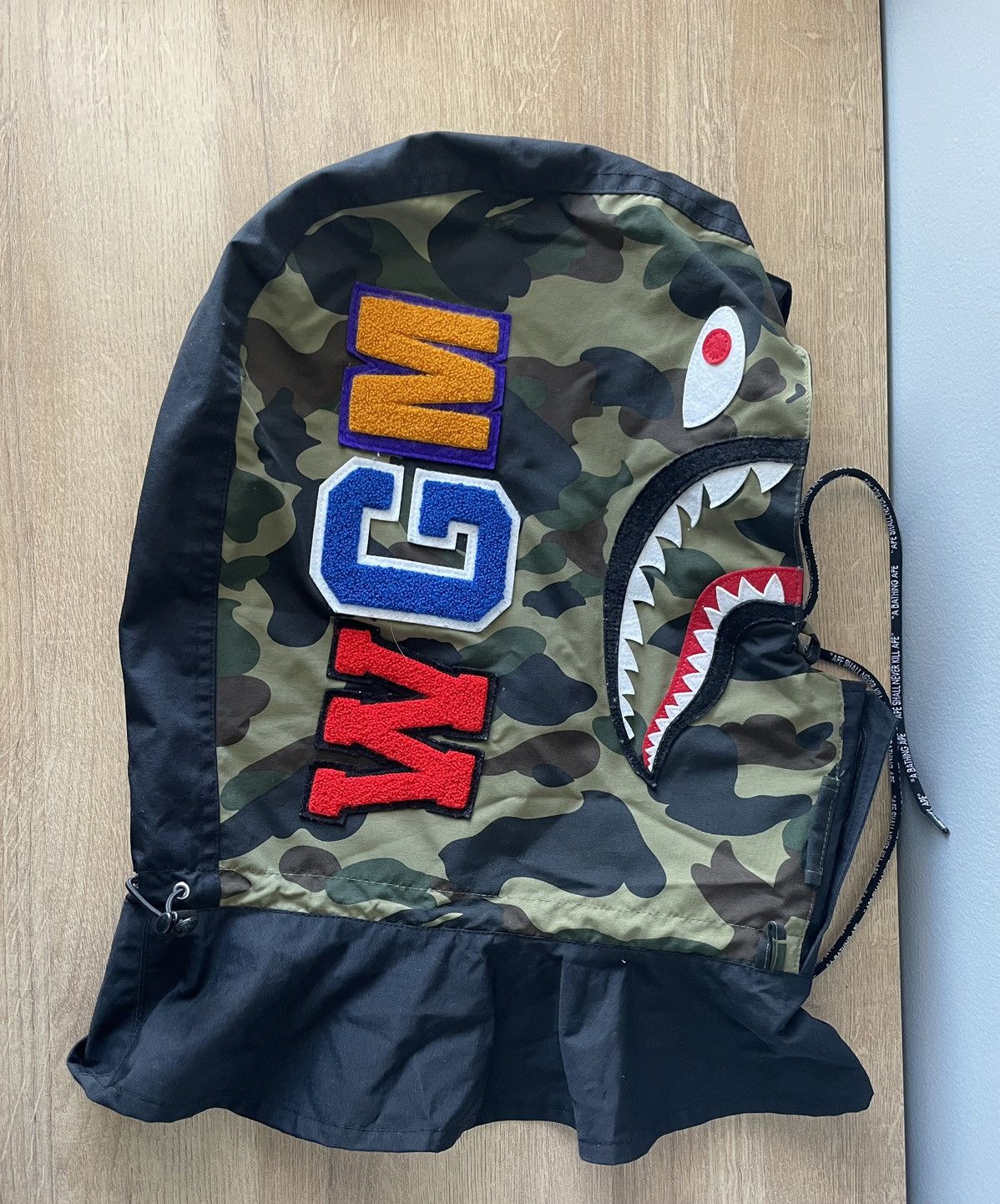 Bape 1st Camo Shark Hoodie Mask | Grailed