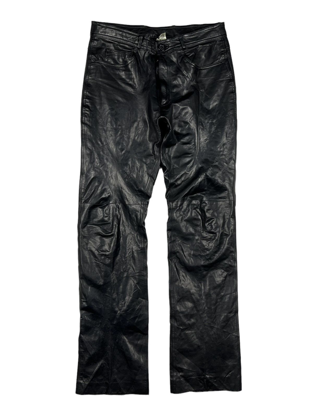 Leather Vintage Phillippe Monet Leather Pants | Grailed