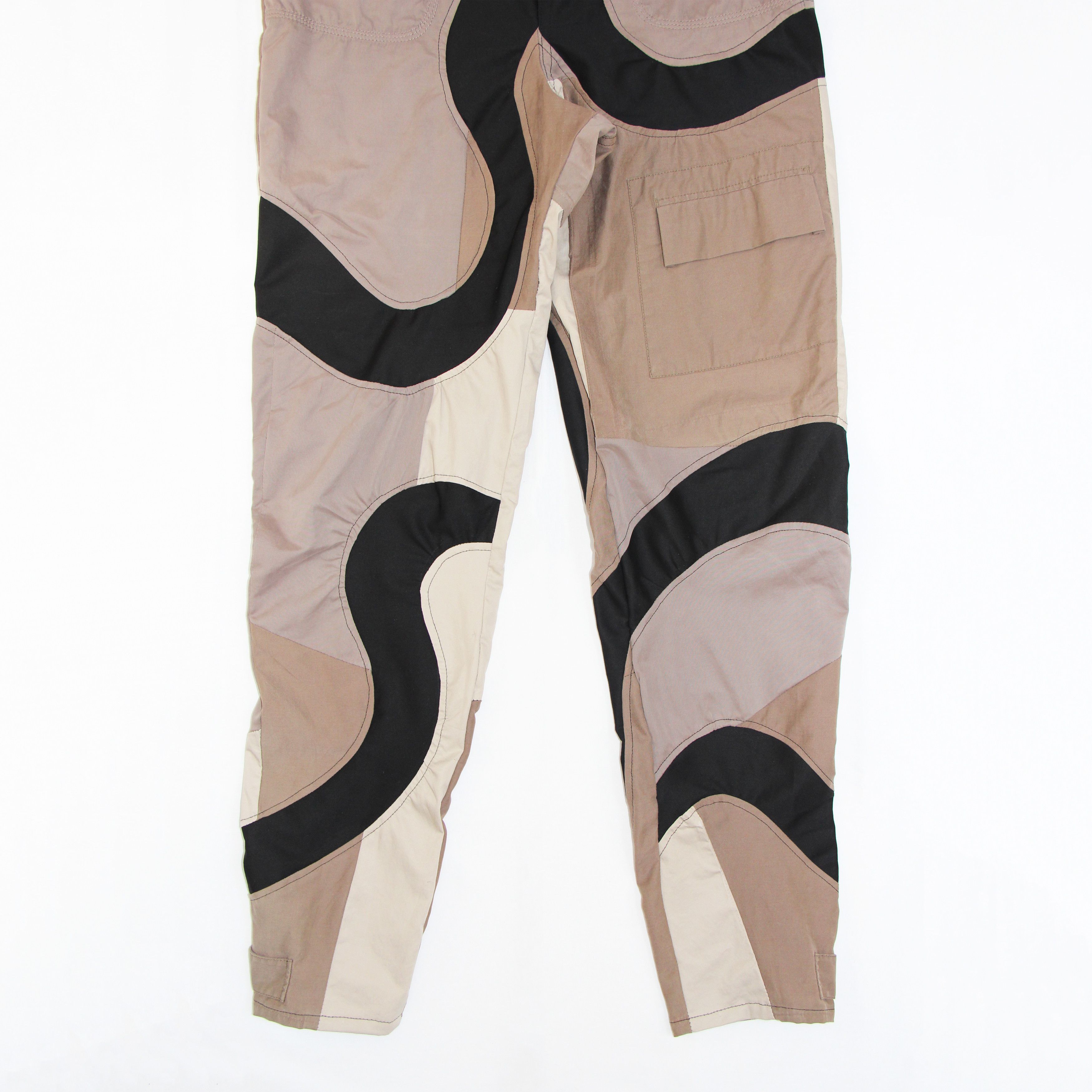Custom Upcycled Wavy Smile Tech Cargo Trousers | Grailed