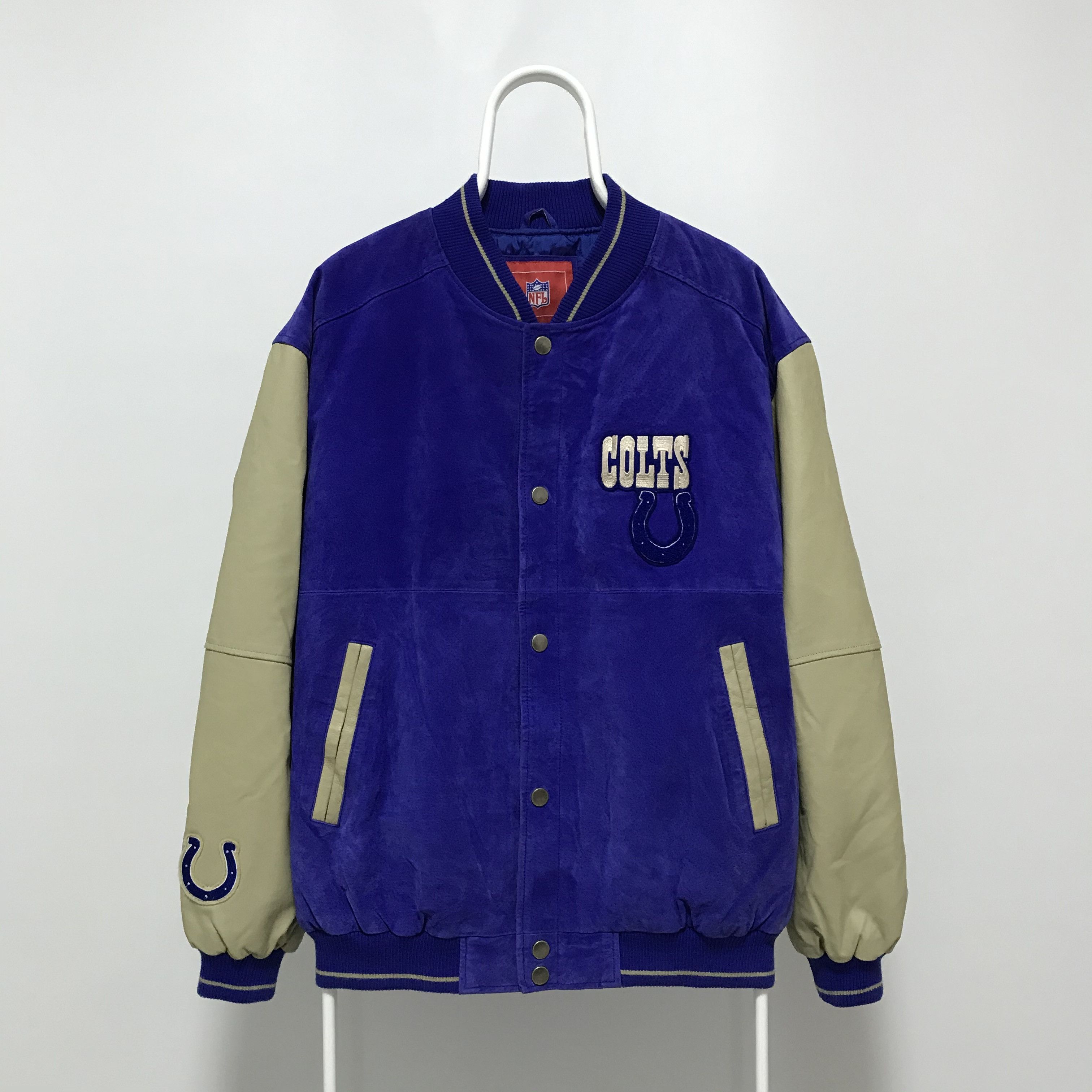 Vintage COLTS Indianapolis Vintage Leather Jacket Varsity Bomber | Grailed