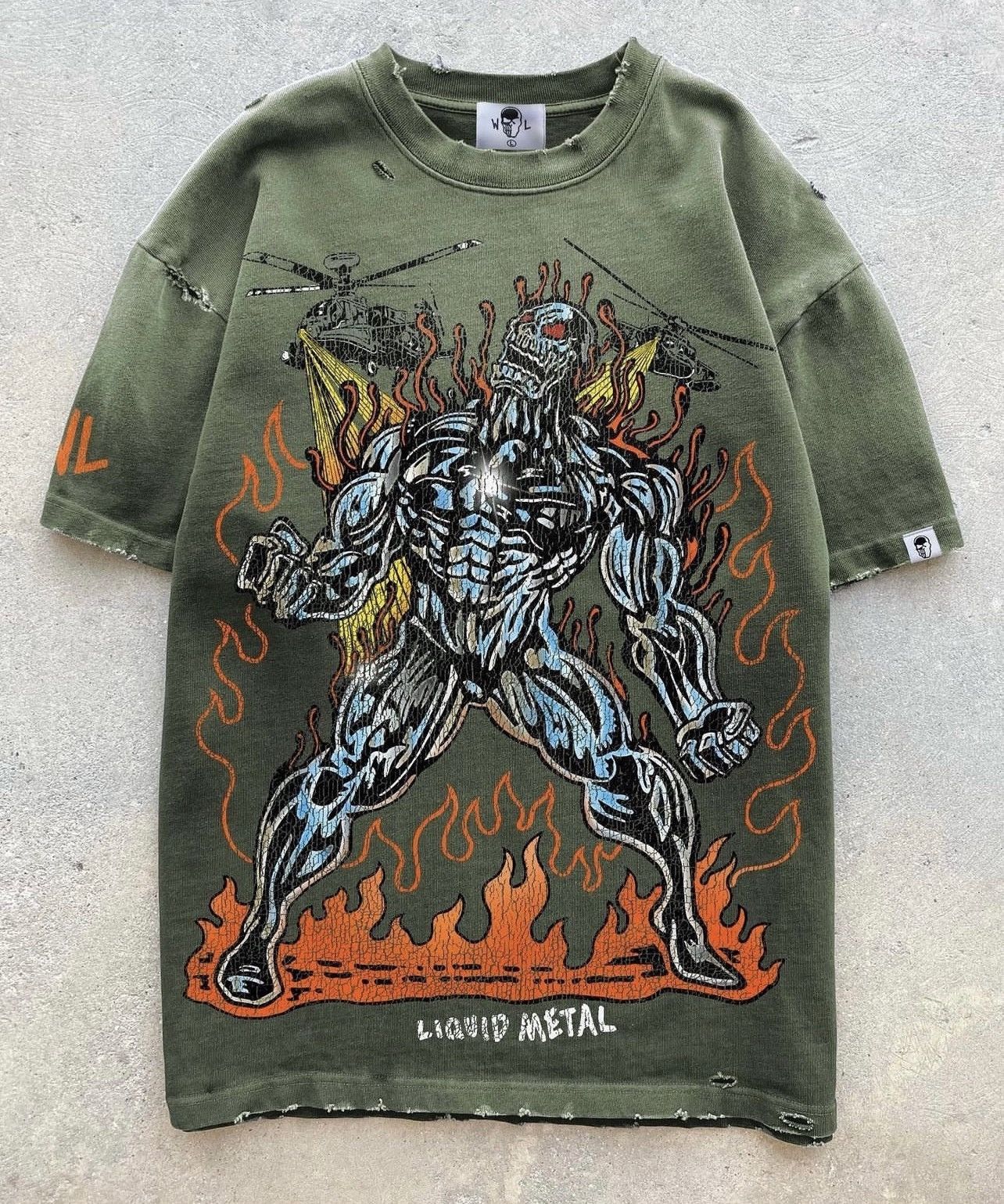 Warren Lotas Warren Lotas Liquid Metal T-Shirt (circa 2037 PD) | Grailed