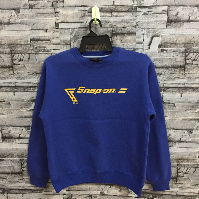 Vintage Vintage snap on sweatshirt spellout size L | Grailed