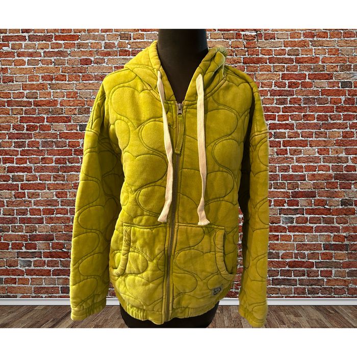 Bdg Urban Outfitters BDG Green Heart Embroidered Zip Up Hoodie | Grailed