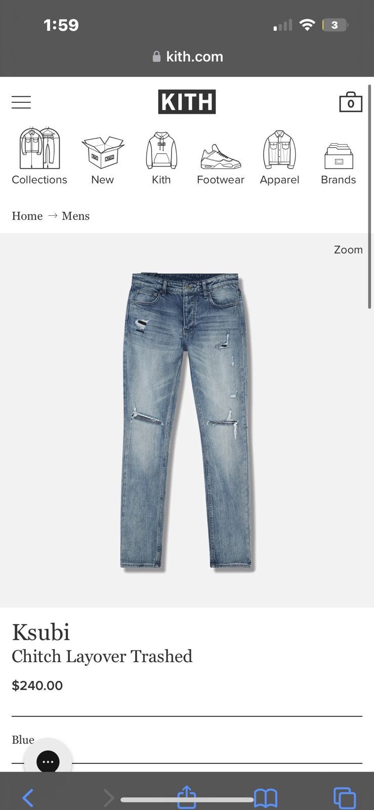 Ksubi *RARE STEAL* Ksubi Chitch Light Blue Jeans Sz 30 | Grailed