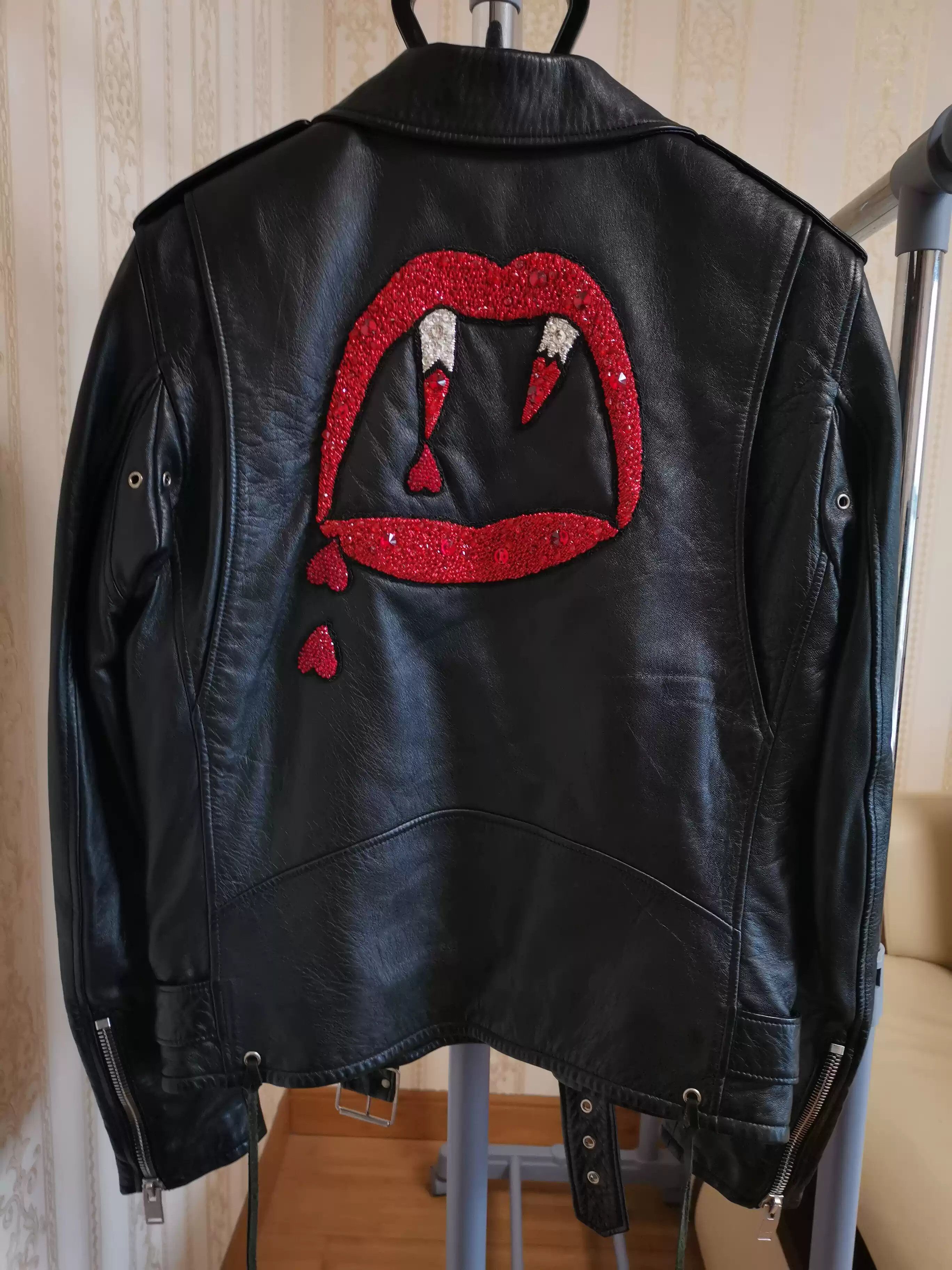 Saint Laurent Paris Saint Laurent Gods Blood Teeth Classic Leather ...