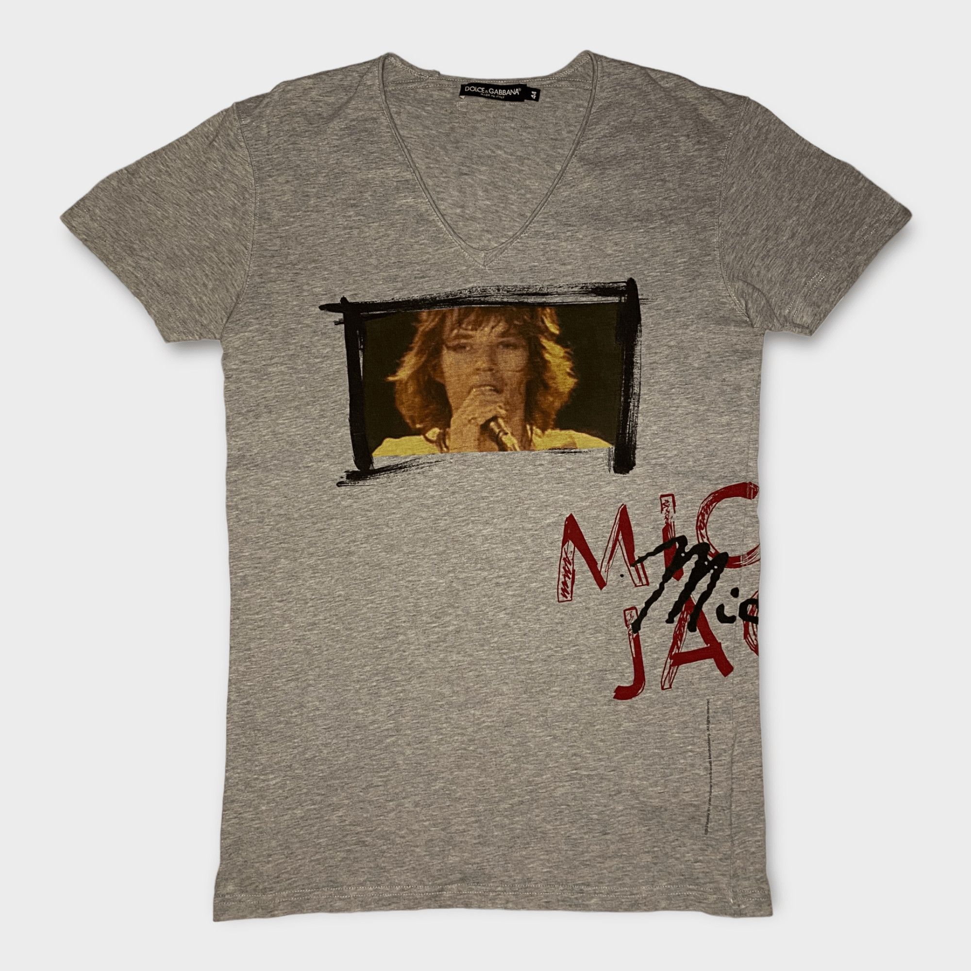 Dolce & Gabbana Dolce & Gabbana Mick Jagger t-shirt - Grey small | Grailed