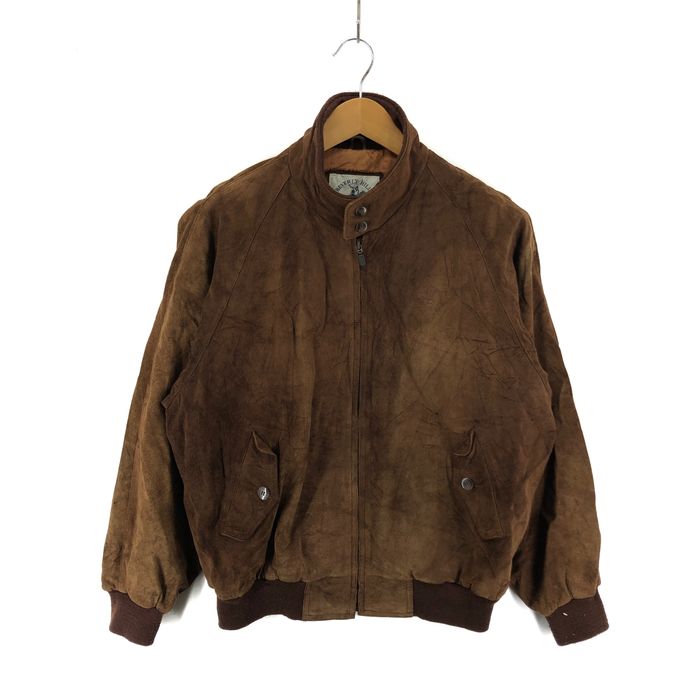 Beverly Hills Polo Club Vintage BHPC Faded Brown Suede Leather Jacket ...