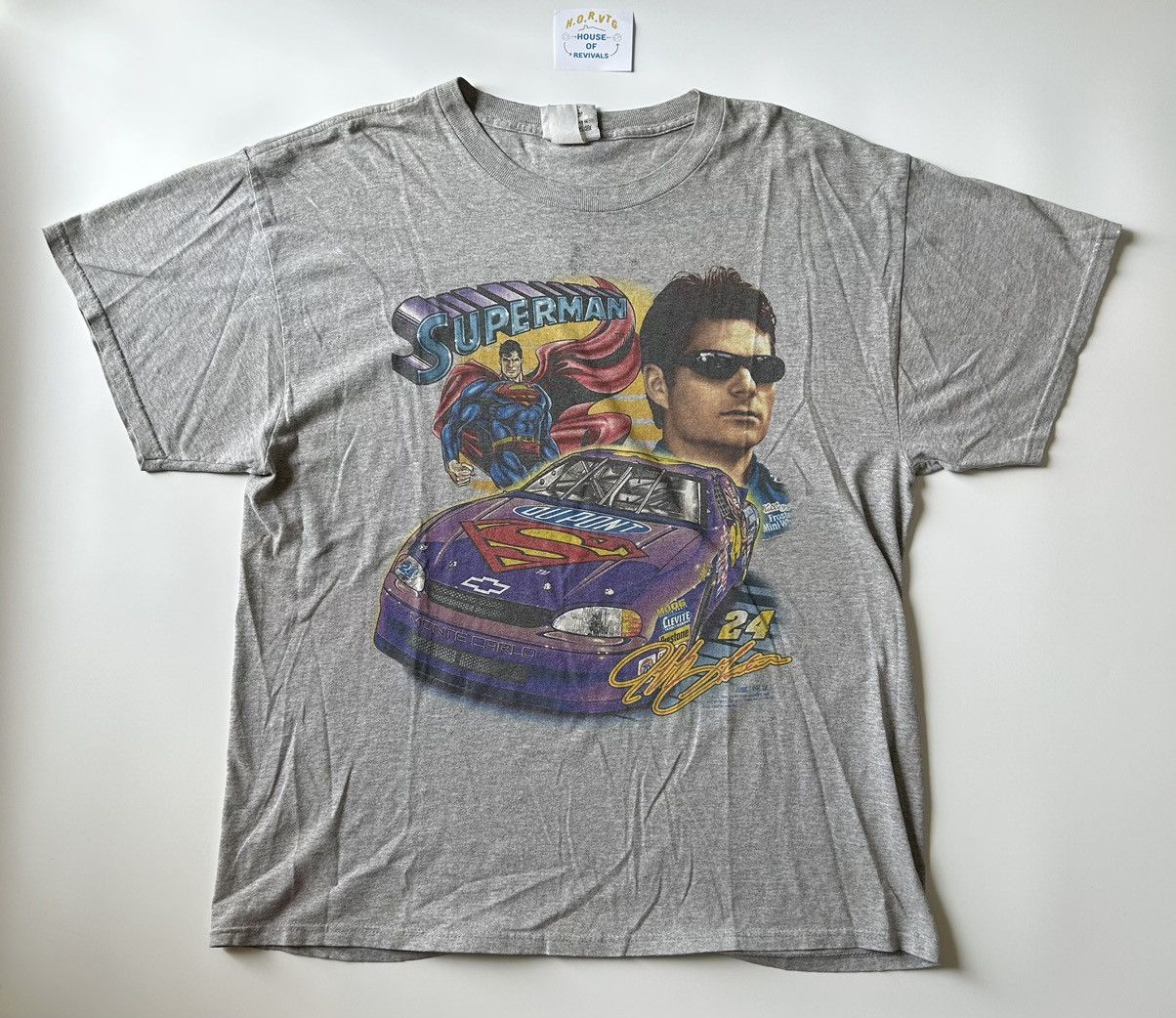 Vintage Vintage 1999 Superman Jeff Gordon Nascar t-shirt | Grailed