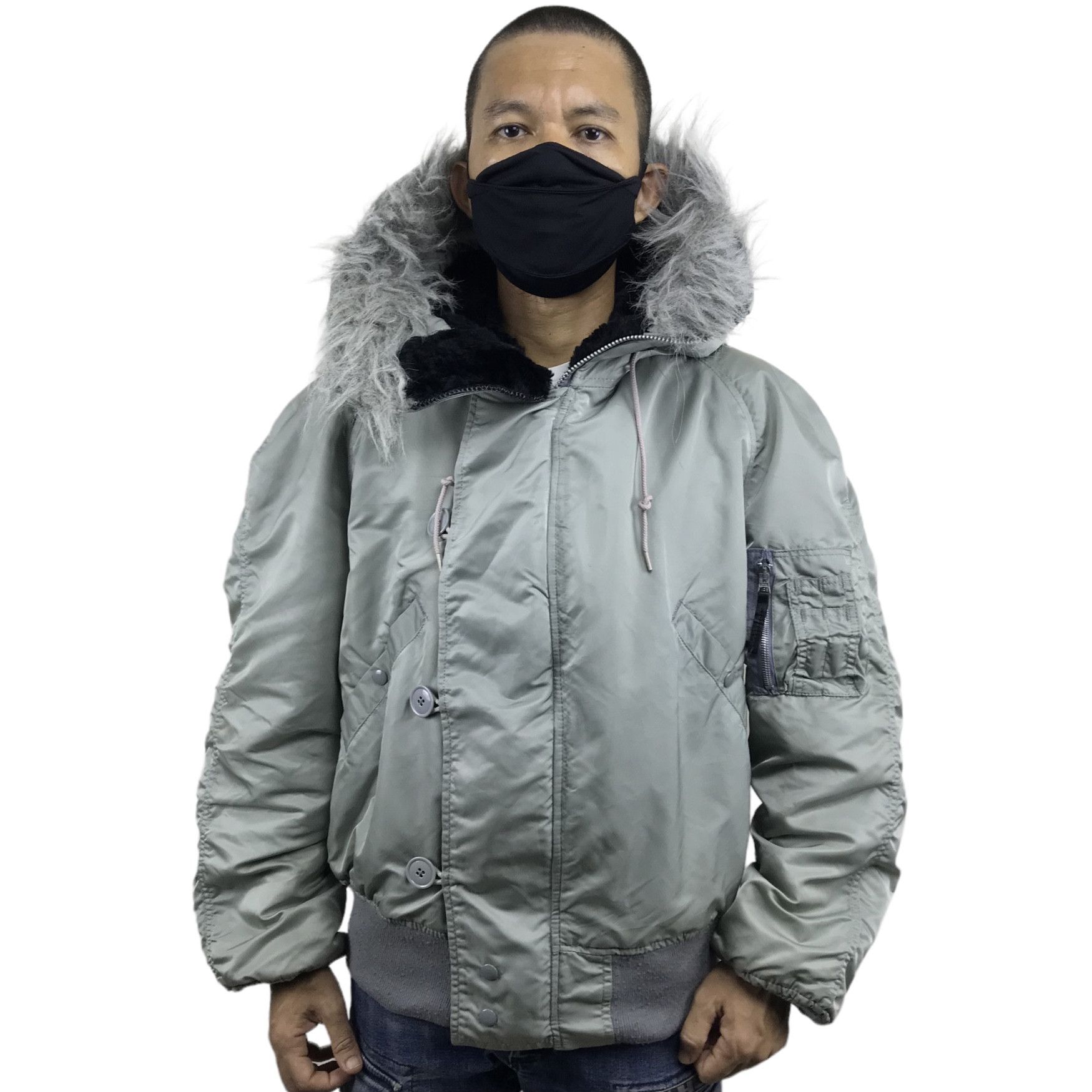 Vintage Vintage Alpha Industries N-2B Hood Bomber Flyers Jacket USA | Grailed