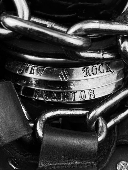 New Rock 00s New Rock ‘Skull’ Spiked Chainlink Leather Platform Boots ...