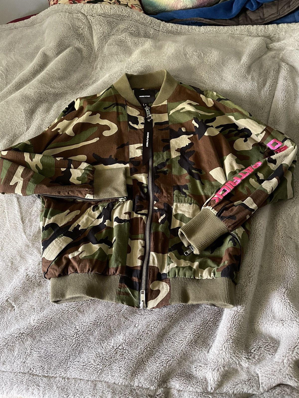 Daniel Patrick Daniel Patrick Embroidered Sleeve Bomber Jacket | Grailed