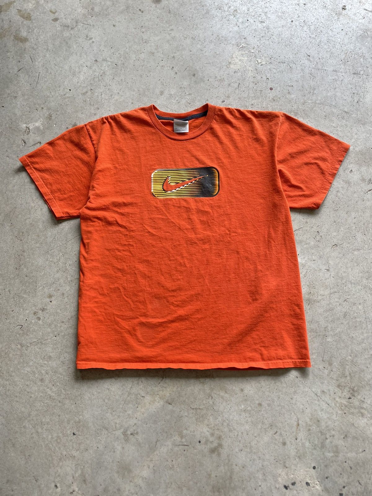Nike Yk2 Nike Swoosh Orange Shirt | Grailed