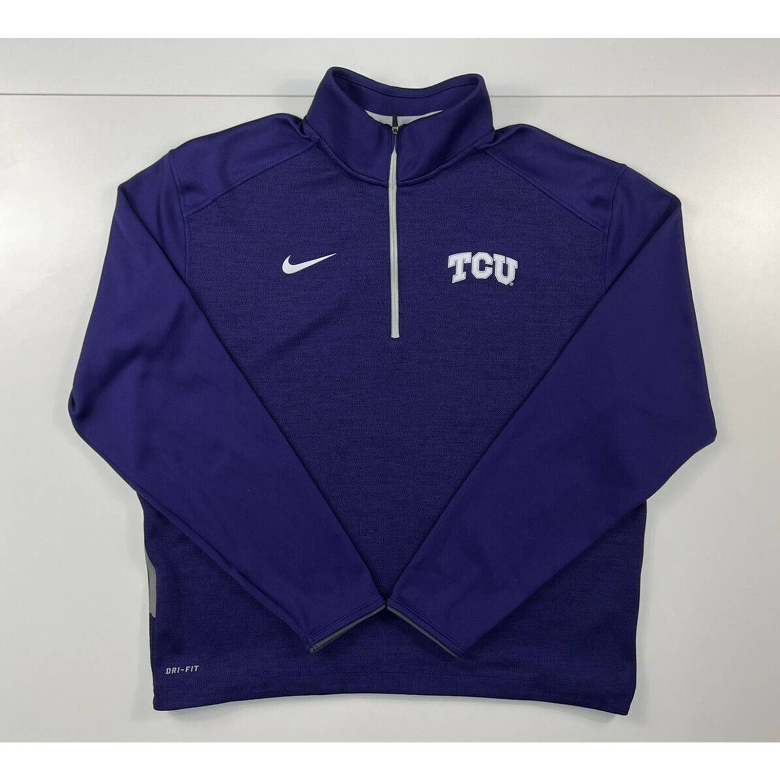 Nike TCU Jacket Mens Large Nike Dri-FIT Purple Horned Frogs | Grailed