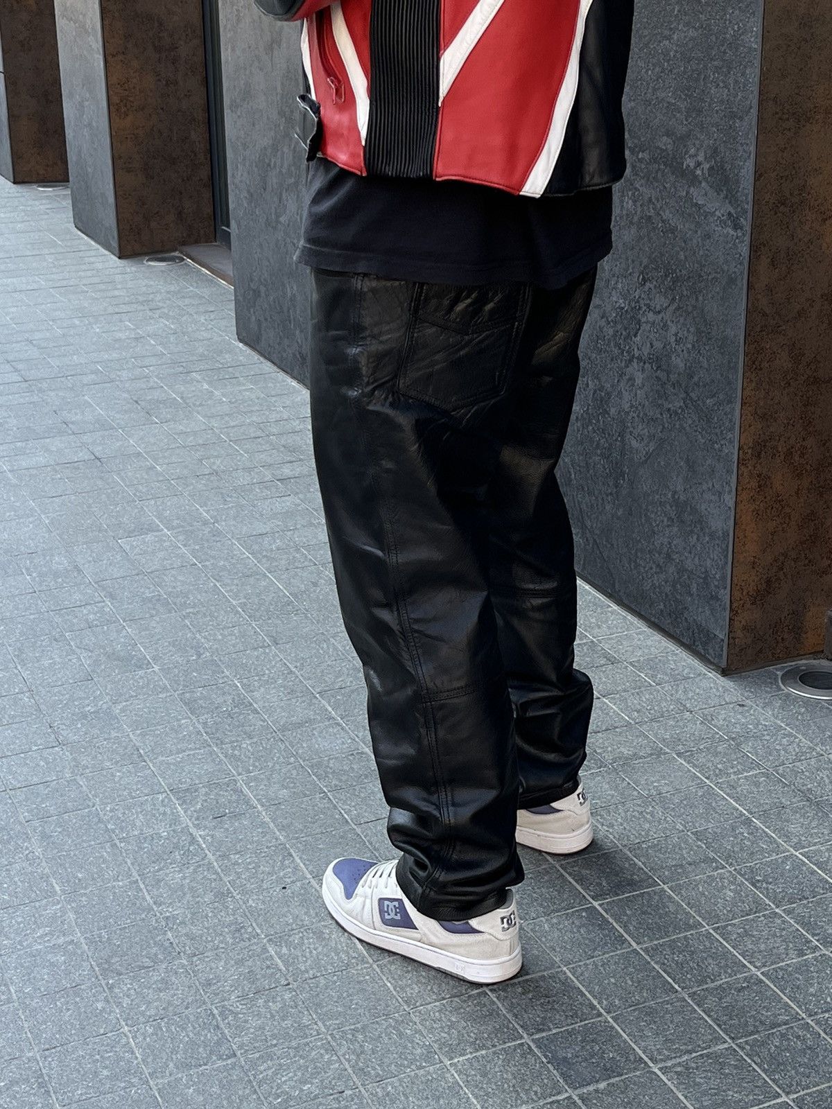 Vintage VINTAGE OPIUM LEATHER DRIP PANTS GENUINE LEATHER RACING | Grailed