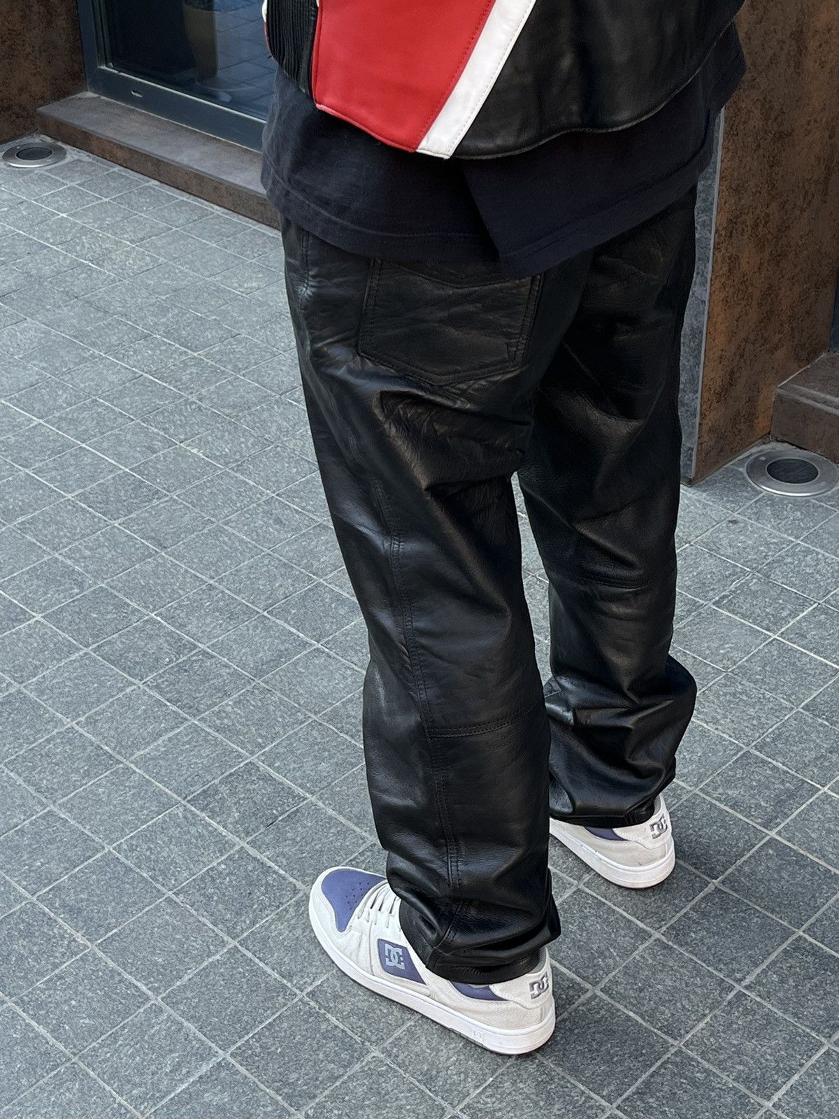 Vintage VINTAGE OPIUM LEATHER DRIP PANTS GENUINE LEATHER RACING | Grailed