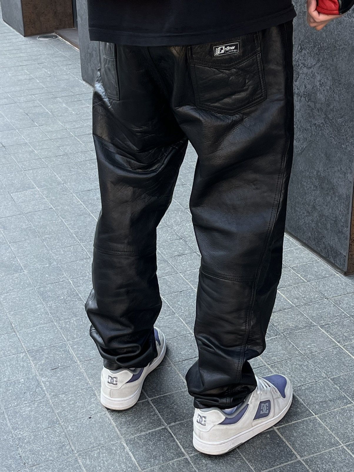 Vintage VINTAGE OPIUM LEATHER DRIP PANTS GENUINE LEATHER RACING | Grailed