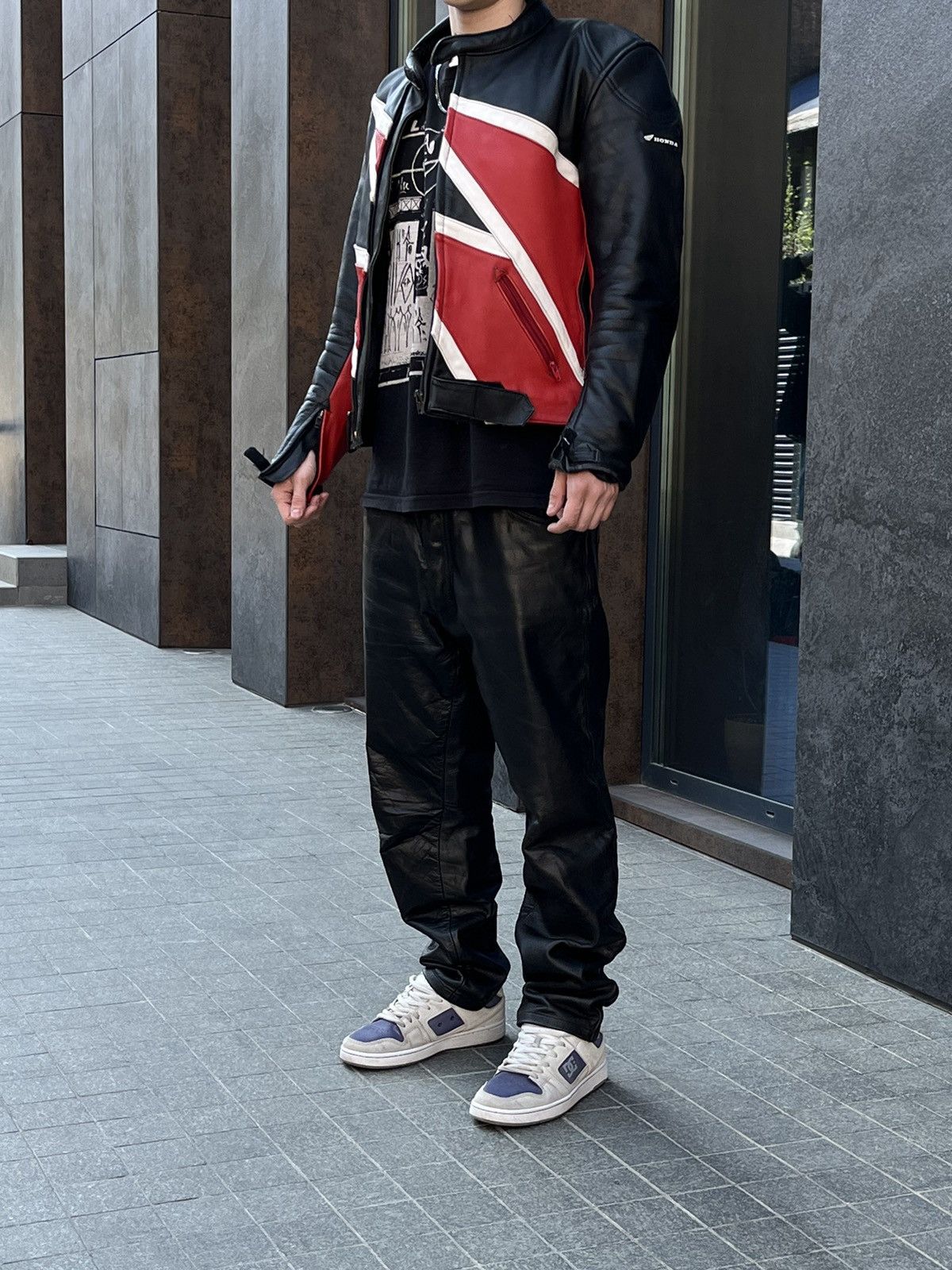 Vintage VINTAGE OPIUM LEATHER DRIP PANTS GENUINE LEATHER RACING | Grailed