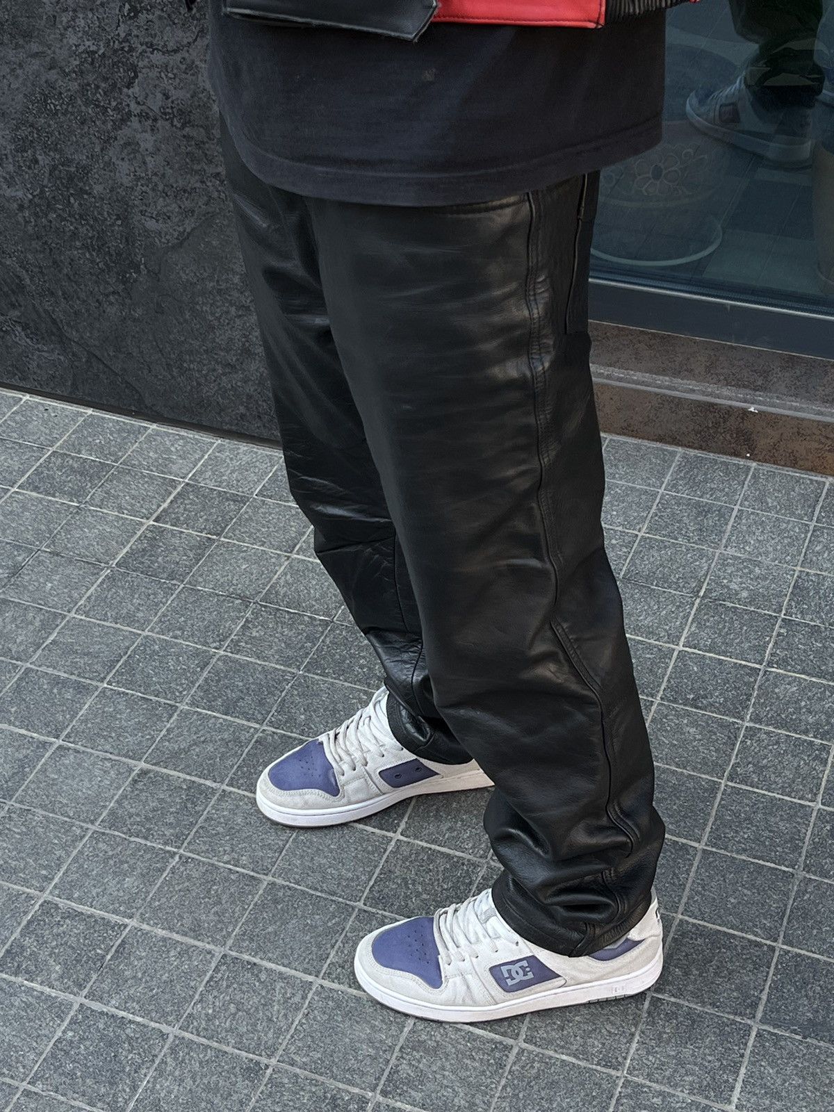 Vintage VINTAGE OPIUM LEATHER DRIP PANTS GENUINE LEATHER RACING | Grailed