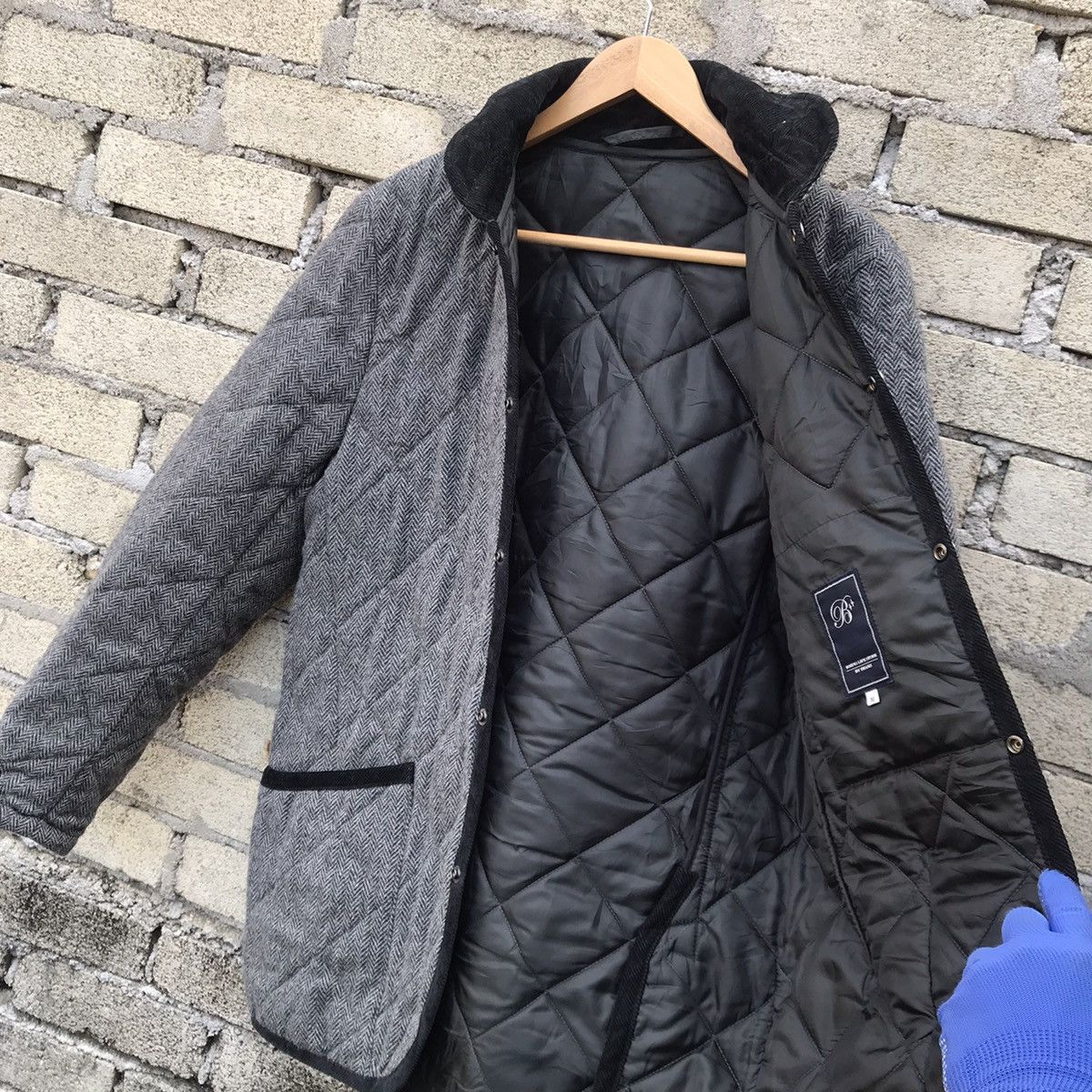 20471120 × Beams Plus × Porter Beams wool quilted button jacket | Grailed