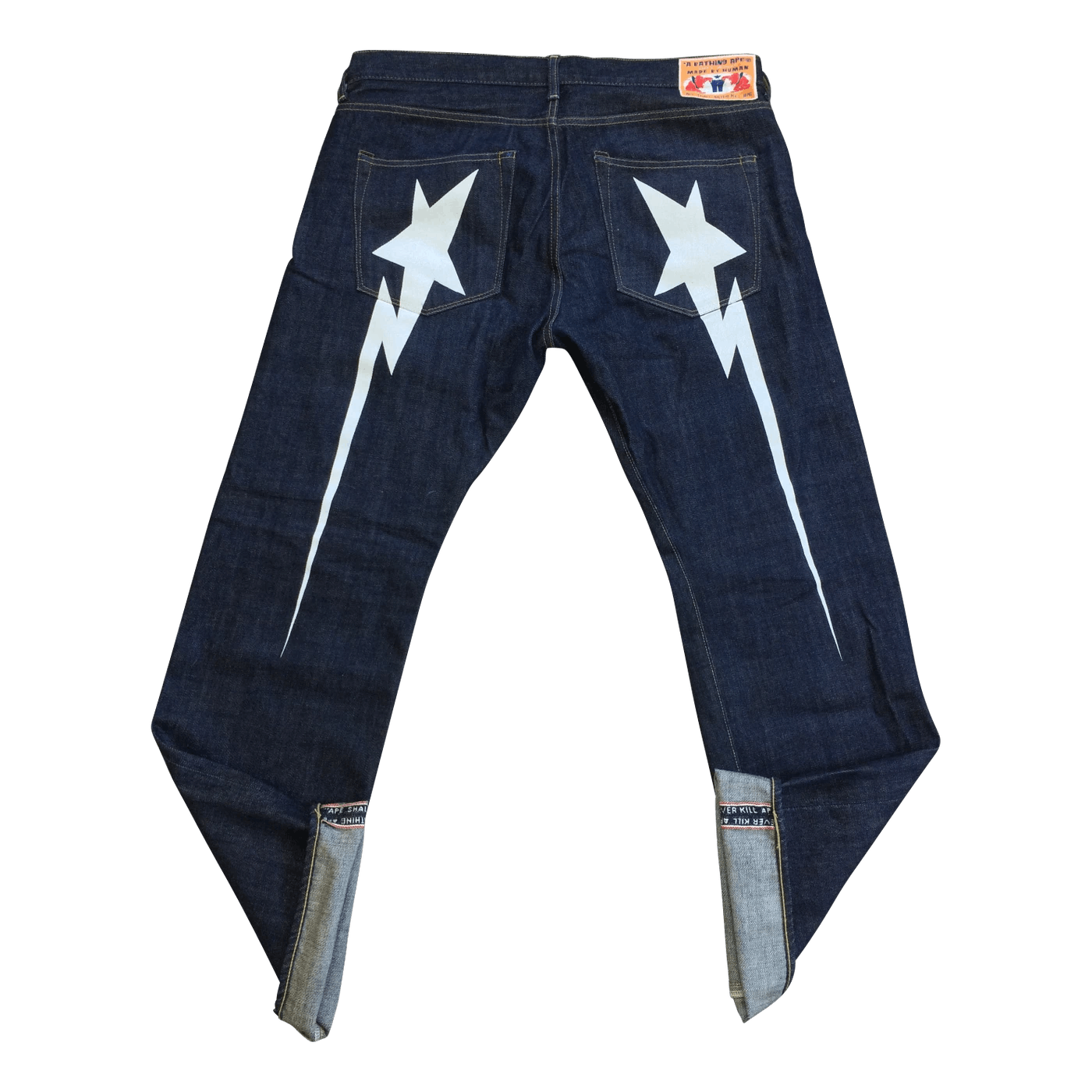 Bape OG Bapesta Star Selvedge Denim | Grailed