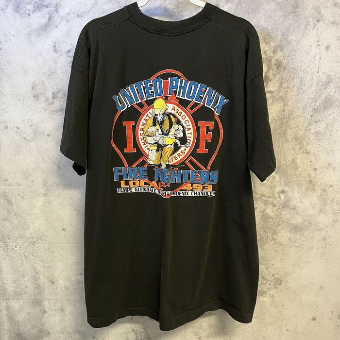 Vintage Vintage Phoenix Fire Department T Shirt Mens XL 90s Black | Grailed